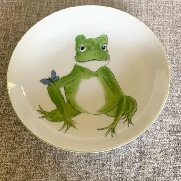 Sigma Beauty | Dining | Vintage Sigma Curved Plate Frolicking Frogs ...